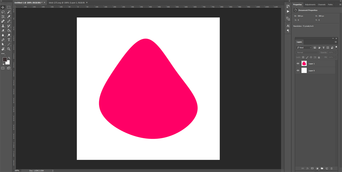 Create A Blob Image Using Photoshop